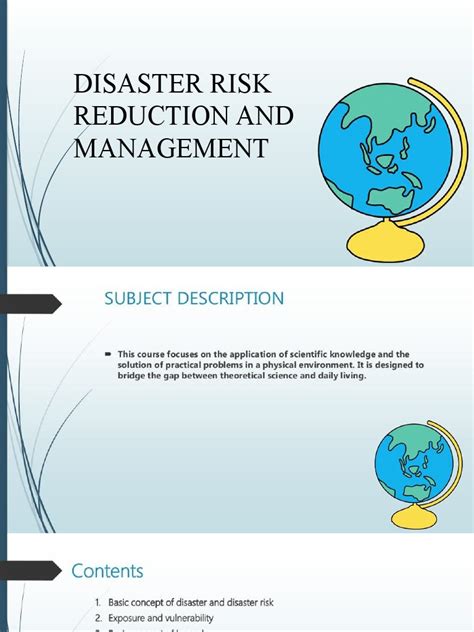 Drrr Concept Of Disaster And Disaster Risk Pdf