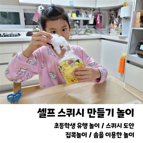 스퀴시 도안을 이용한 간단한 만들기 놀이 네이버 블로그