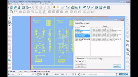 Import Drawing Files Powershape Add In Program Youtube