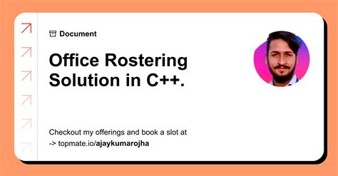 Office Rostering Solution In C With Ajay Kumar Ojha