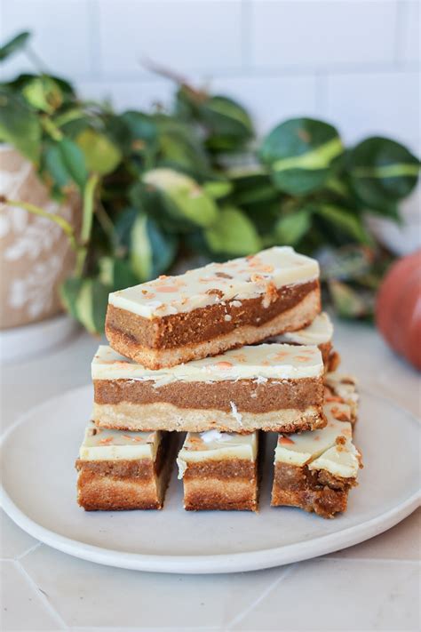 Vegan Pumpkin Twix Bars