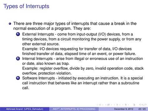 Instruction Interrupts And Io Processing Pdf