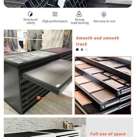 Tile Board Drawer Display Cabinet Push And Pull Display Cases