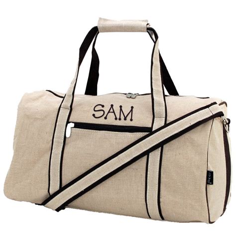 Mens Leather Monogrammed Duffle Bag Paul Smith