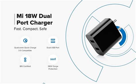 Mi 18w Dual Port Charger At ₹ 300 Piece Mi Mobile Charger In New
