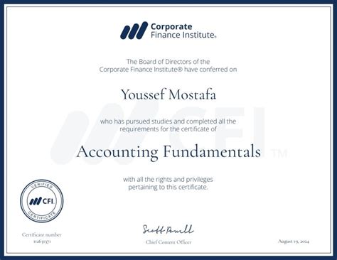 Youssef Mostafa On Linkedin Accounting Finance Professionaldevelopment Continuouslearning Cfi