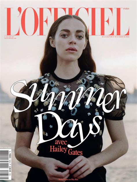 Hailey Gates Covers Lofficiel Paris August 2019 By Daniyel Lowden