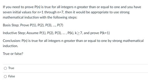 solved if you need to prove p n is true for all integers n