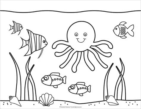 Preschool Ocean Coloring Pages Save Our Oceans Colouring Page