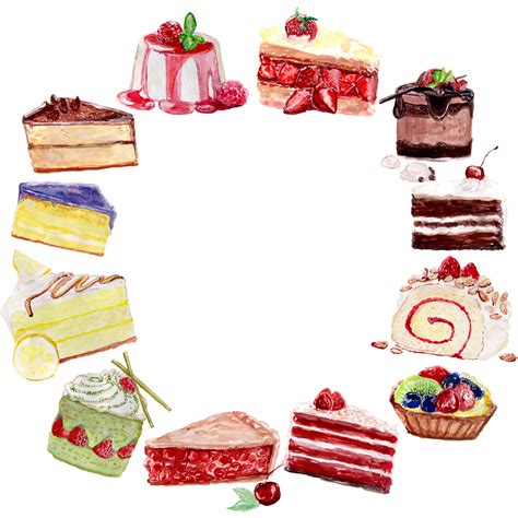 Cake Clipart Watercolor Clipart Cake Clipart Png Bouquets Etsy Images