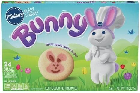 Pillsbury Sugar Shape Pre Cut Cookie Dough Ea Nutrition Information Innit