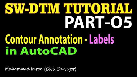How To Add Contour Labels In Autocad Dibujos Cute Para Imprimir