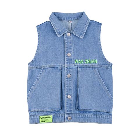 2022 Tiener Denim Vest Lente Herfst Casual Stijl K... – Grandado