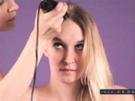 Long Haired Naked Blonde Shaved Smooth Bald