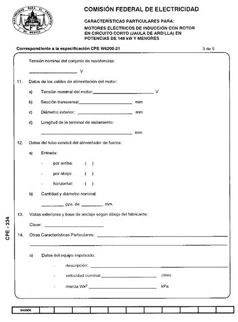 Pdf Especificación Motor Jaula Ardilla Cfe Trifasico Dokumen Tips