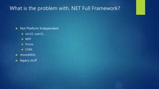 Short Introduction Net Core And Net Standard PPT