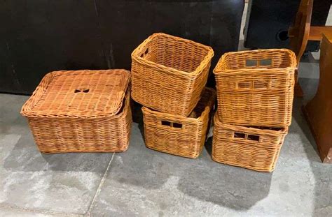 Wicker Baskets For Cubbies At Carlo Simmons Blog