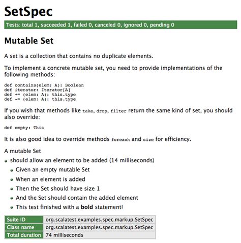 ScalaTest 3 0 1 Org Scalatest Refspec RefSpec