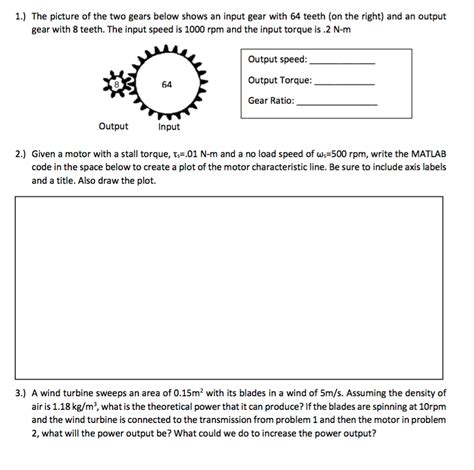 Solved The Picture Of The Two Gears Below Shows An Input Chegg Com