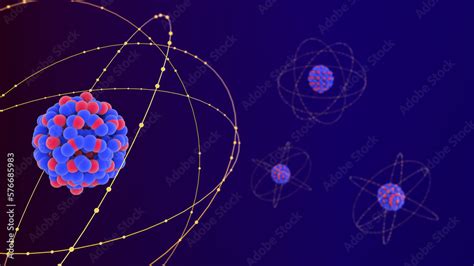 Atomic Structure Consisting Of Protons Neutrons And Electrons