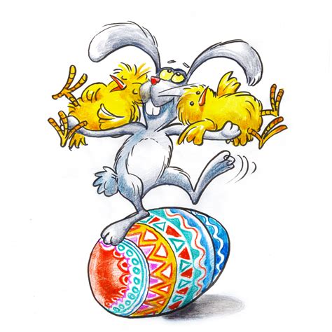 Påskehare På Påskeegg PÅske Tegningerno