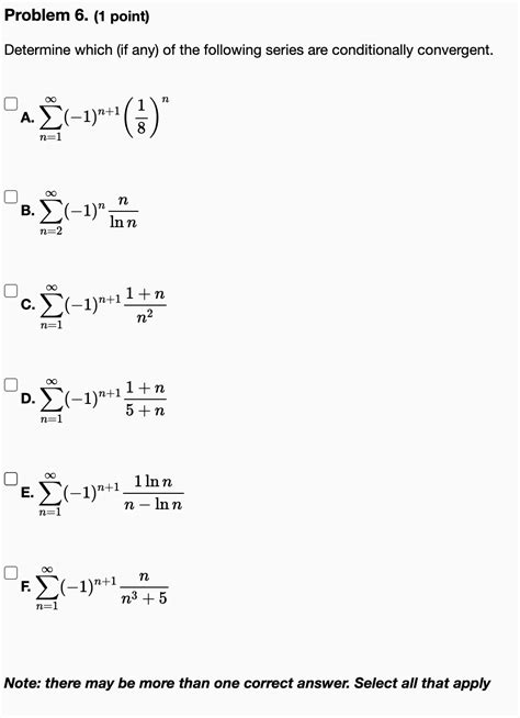 Solved Problem 6 1 Point Determine Which If Any Of The