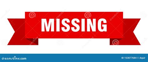 Missing Ribbon Stock Vector Illustration Of White