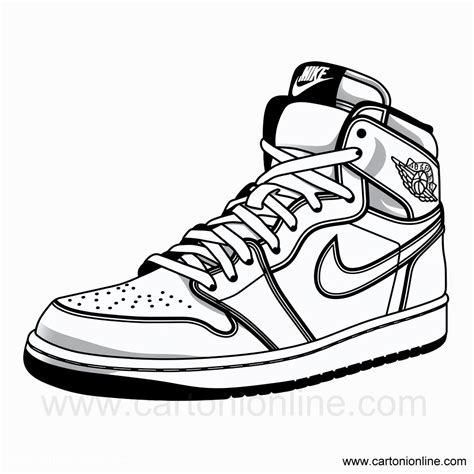 Jordan Nike Shoes 40 Coloring Page