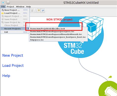 solved [bug report]cubemx separate stm8 and stm32 recent