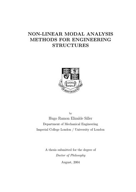 pdf non linear modal analysis methods for engineering structures