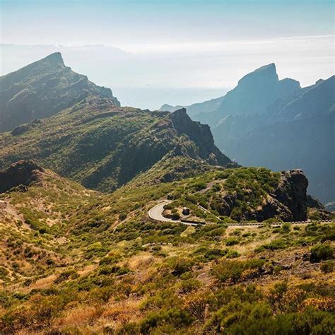 Tenerife Spanje Het Grootste Eiland Van De Canarische Eilanden Heeft Een Rotsachtig Landschap