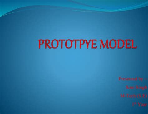 Prototypemodel In Sdlc Ppt Pptx