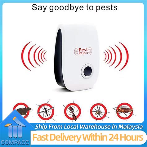 Non Toxic Electronic Pest Reject Ultrasound Rats Cockroach Repellent