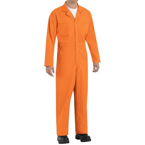 Red Kap Ct Twill Action Back Coveralls Orange Full Source