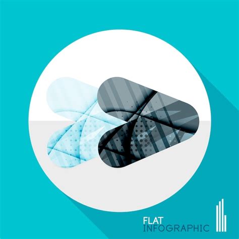 Premium Vector Geometric Infographic In Trendy Flat Style