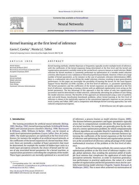 pdf kernel learning at the first level of inference dokumen tips