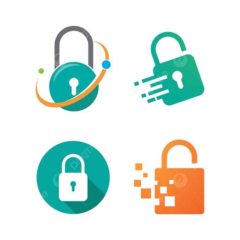 Padlock Illustration Vector Design Element Test Password Vector