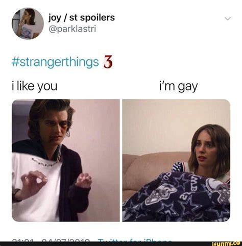 Joy St Spoilers Strangerthings 3 I Like Im Ifunny Stranger