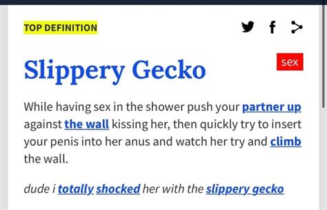 TOP DEFINITION A Sex Slippery Gecko While Having Sex In The Shower Push Your Partner Up Against