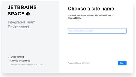Create Organization JetBrains Space Documentation