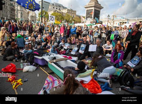 London 10th October 2019 Extinction Rebellion Activists Occupy The