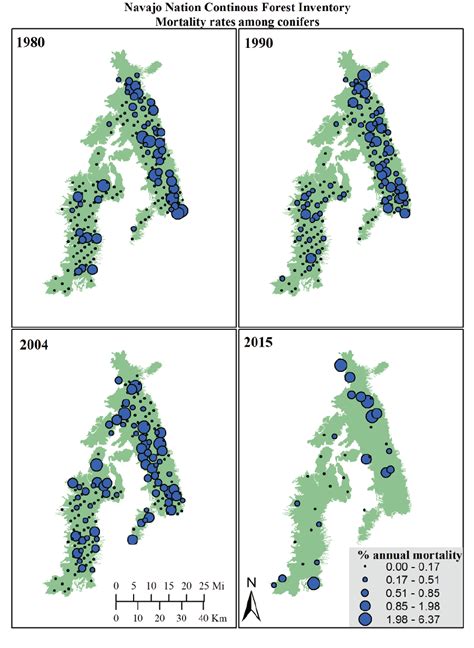 Section 6 Tree Mortality Vulnerabilities Of Navajo Nation Forests To Climate Change