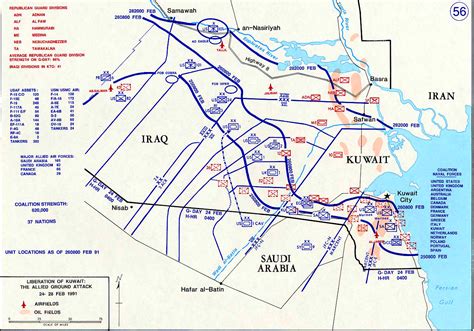 Map Of The Gulf War 1991