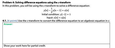 Solved Problem Solving Difference Equations Using The Chegg