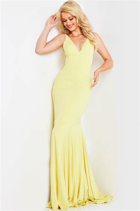 Yellow Jovani 23701 Long Formal Mermaid Fit Prom Dress For 5780 The