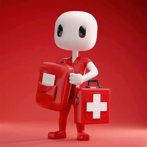 Premium AI Image Virtual Healing A 3d Character Doctor In Digital