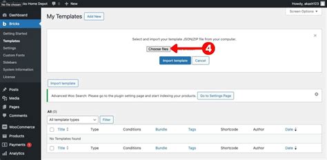 How To Import The Backend Template Bricks Awesome
