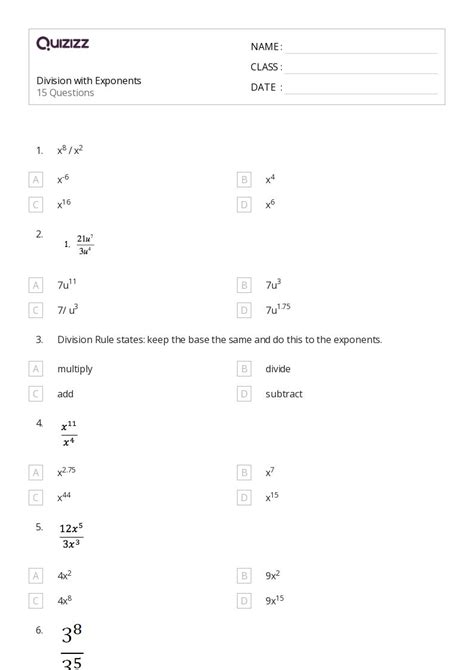 50 Division With Two Digit Divisors Worksheets For 8th Class On