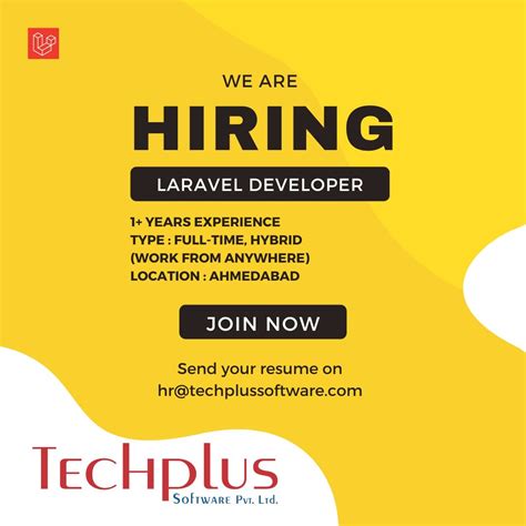Techplus Software Private Limited On Linkedin Laravel Opening Send