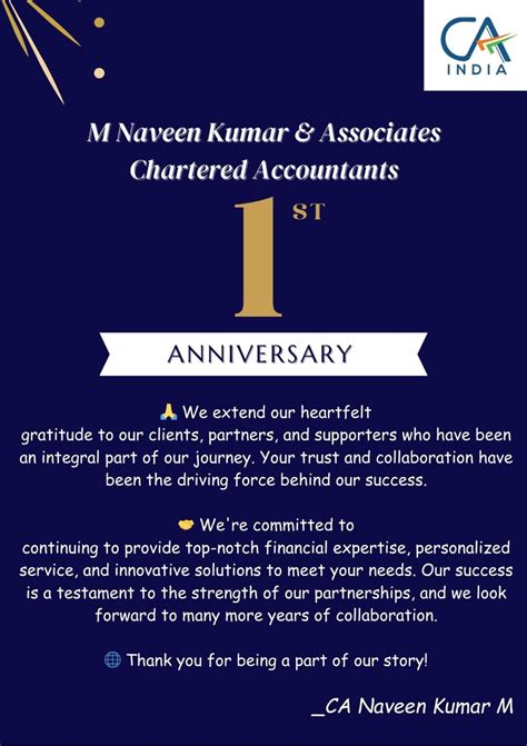 Ca Naveen Kumar On Linkedin Thankyou